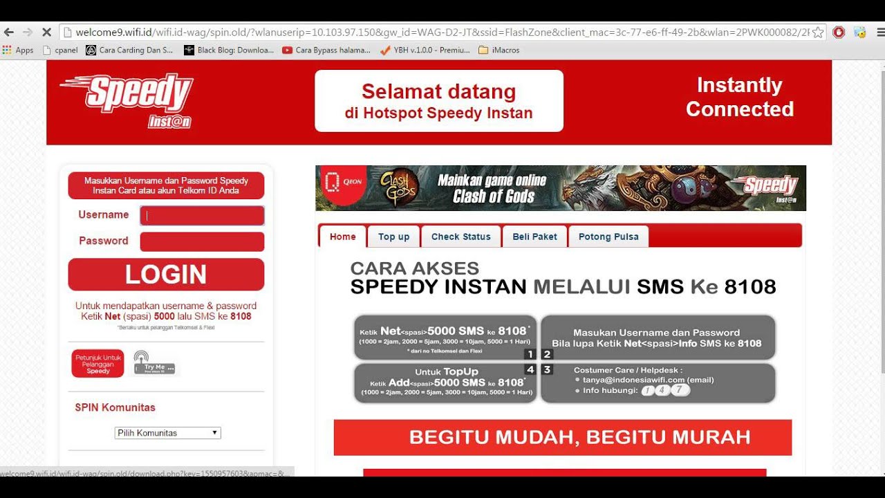 Tutorial bagaimana cara login melalui spin.old - YouTube