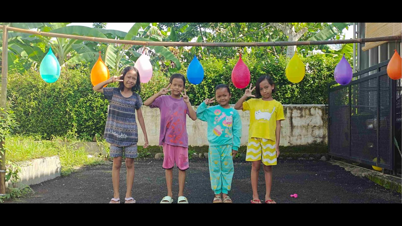 BERMAIN WARNA DAN PECAH BALON SAMBIL TUTUP MATA - YouTube
