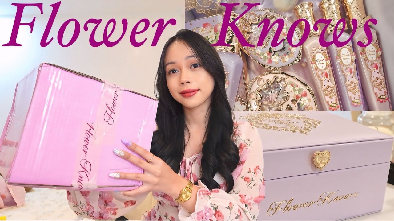 UNBOXING THE PRETTIEST MAKEUP EVER! Flower Knows Strawberry Rococo ...