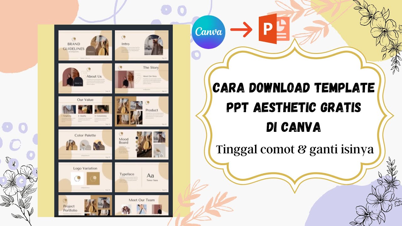 Cara Download Template PPT Aesthetic GRATIS di Canva | Tinggal Comot ...
