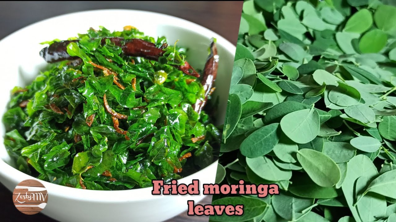 Fried Moringa leaves / theluli fai - YouTube
