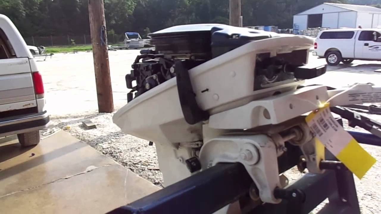 6M4A95 Used 1990 Johnson J15RLESR 15HP 2-Stroke Tiller Outboard Boat ...
