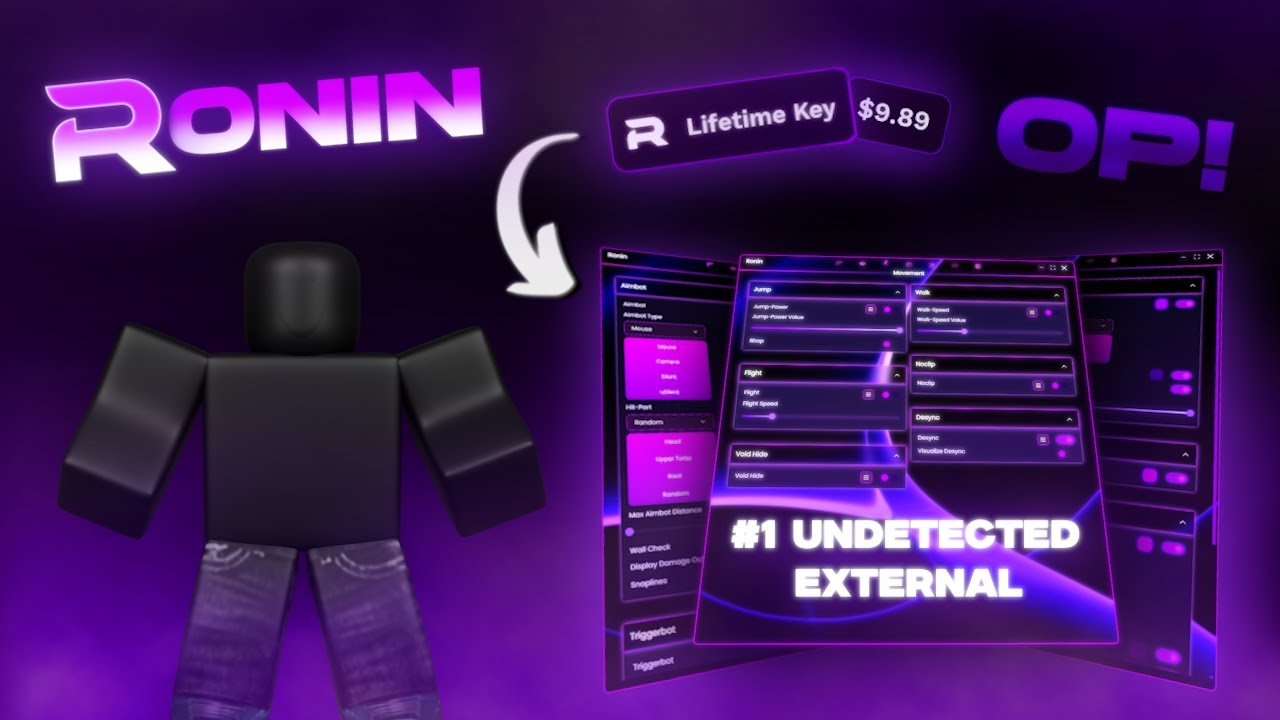 Ronin Roblox External – #1 Undetected Cheat (OP!) - YouTube