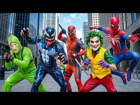 Spider-Man & DEADPOOL vs MONSTER! Selamatkan Superhero | POV Run for Life