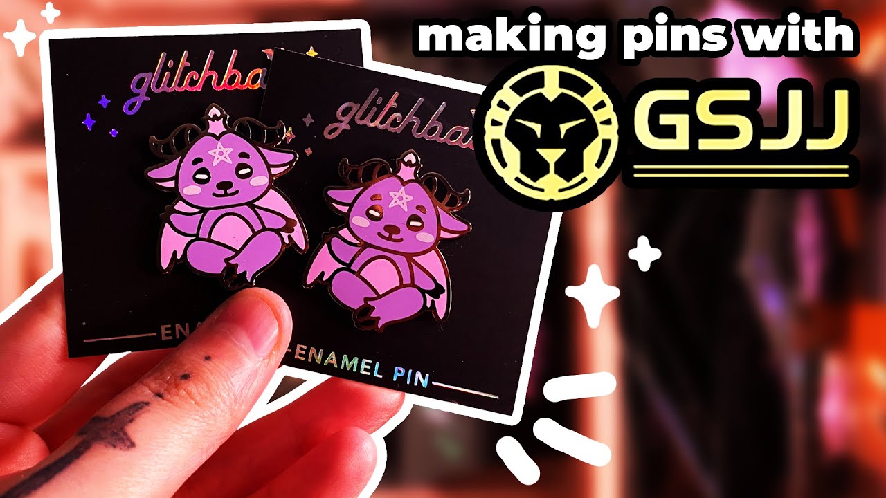 let's make enamel pins! || custom merch with GS-JJ - YouTube