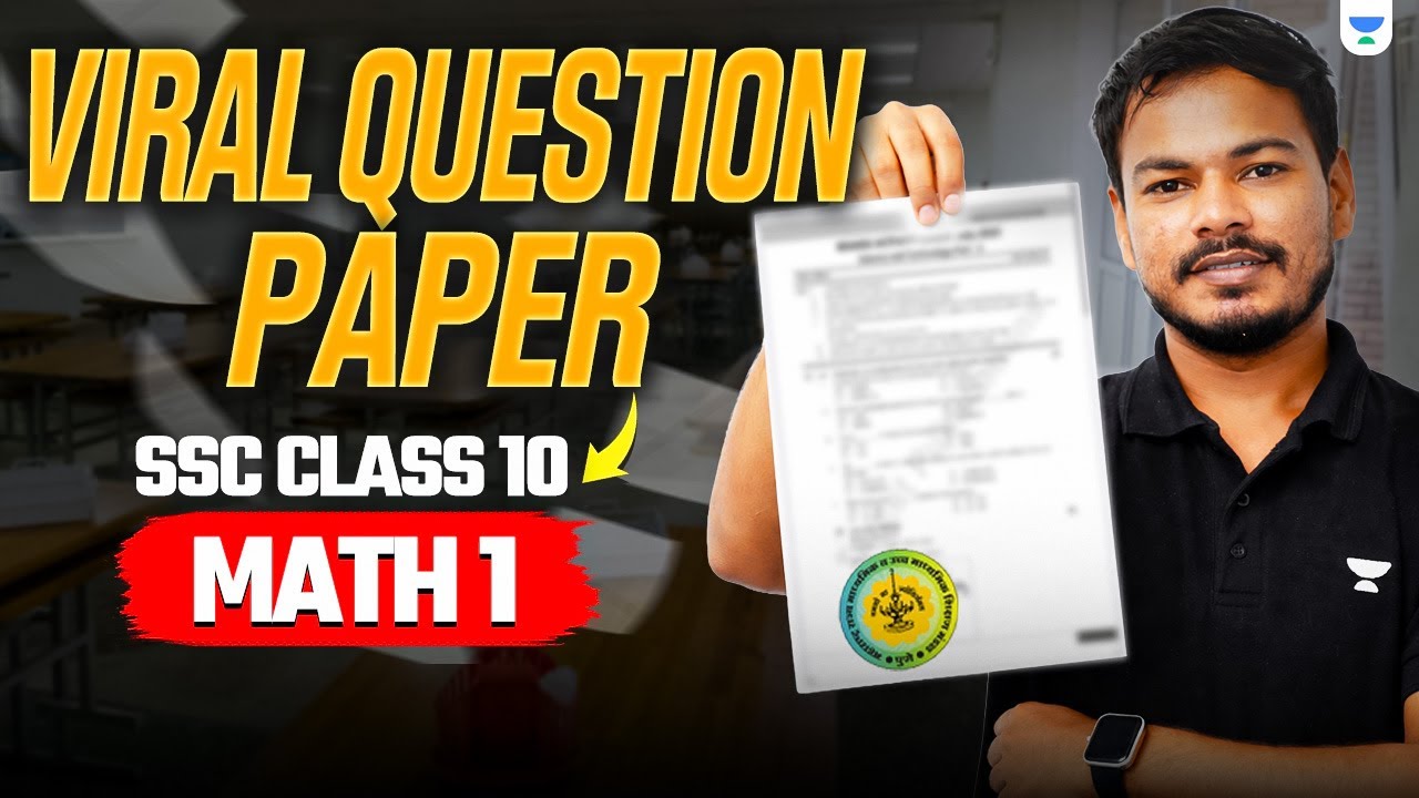 Class 10th Math 1 SSC Official Viral Paper | Maharashtra State Board ...