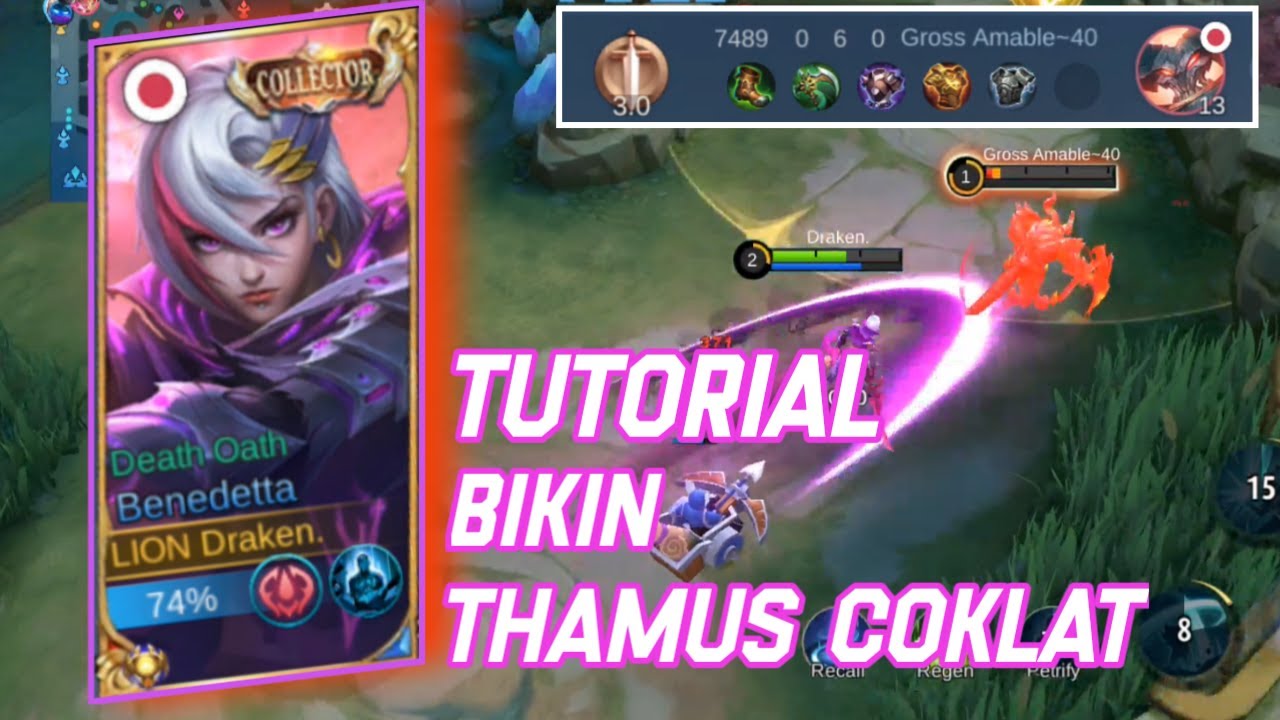 BENEDETTA VS THAMUS EXP LANE !! HOW TO ROTASI, EMBLEM AND BUILD ...