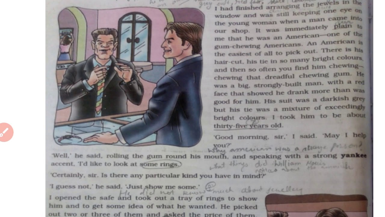 DAV English Class 8 Chapter 8 'The case of the Sharp Eyed Jeweller'by ...