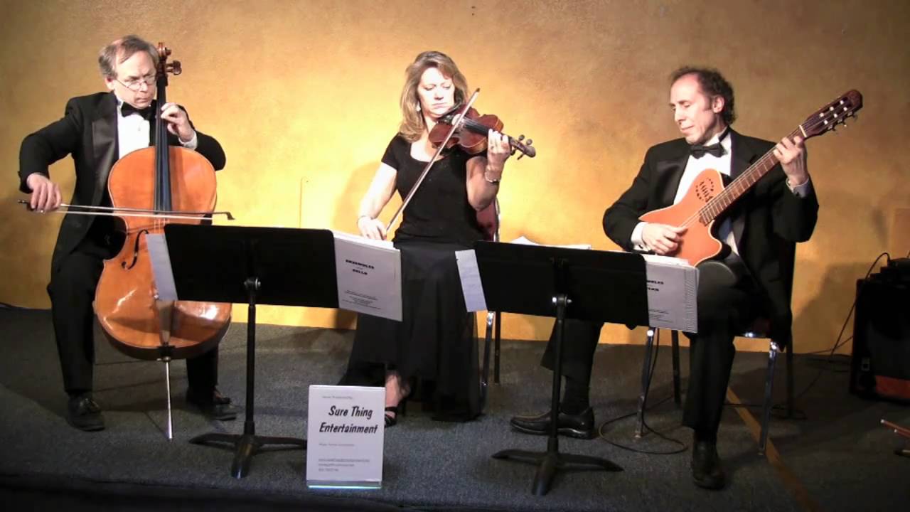 Steve Shurack string trio plays - "Canon" by Pachelbel - YouTube