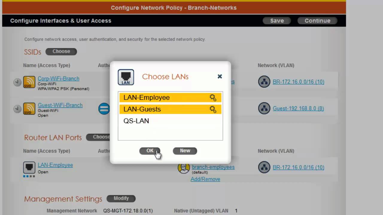 6. Managing Aerohive Routers - Configure LAN ports on branch routers ...