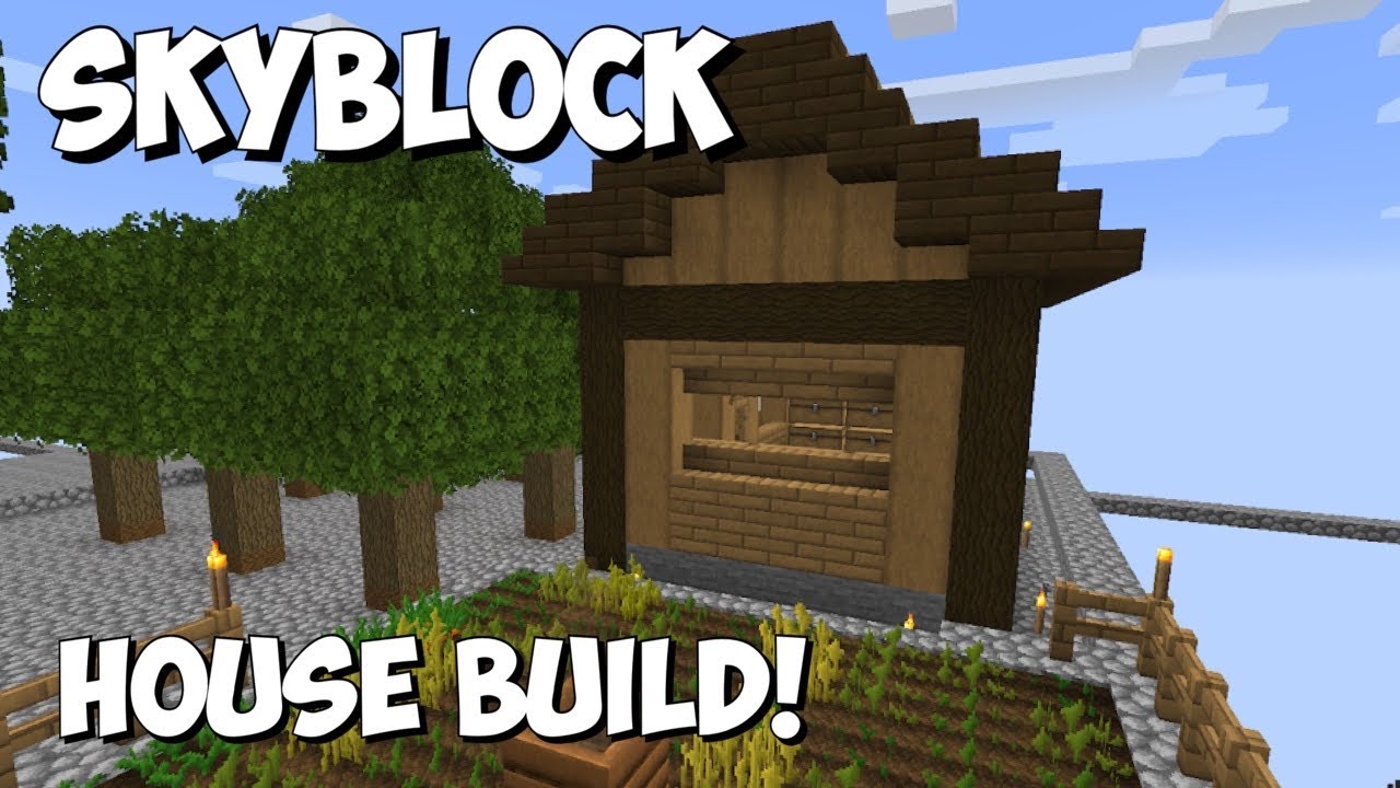 Time To Build A House! Skyblock Part 5 - YouTube