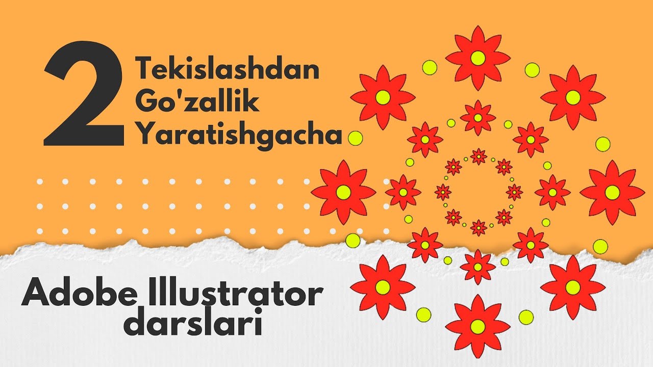 ADOBE ILLUSTRATOR DARSLARI 2-DARS || RASTRLI GRAFIKADAN VEKTORLI ...