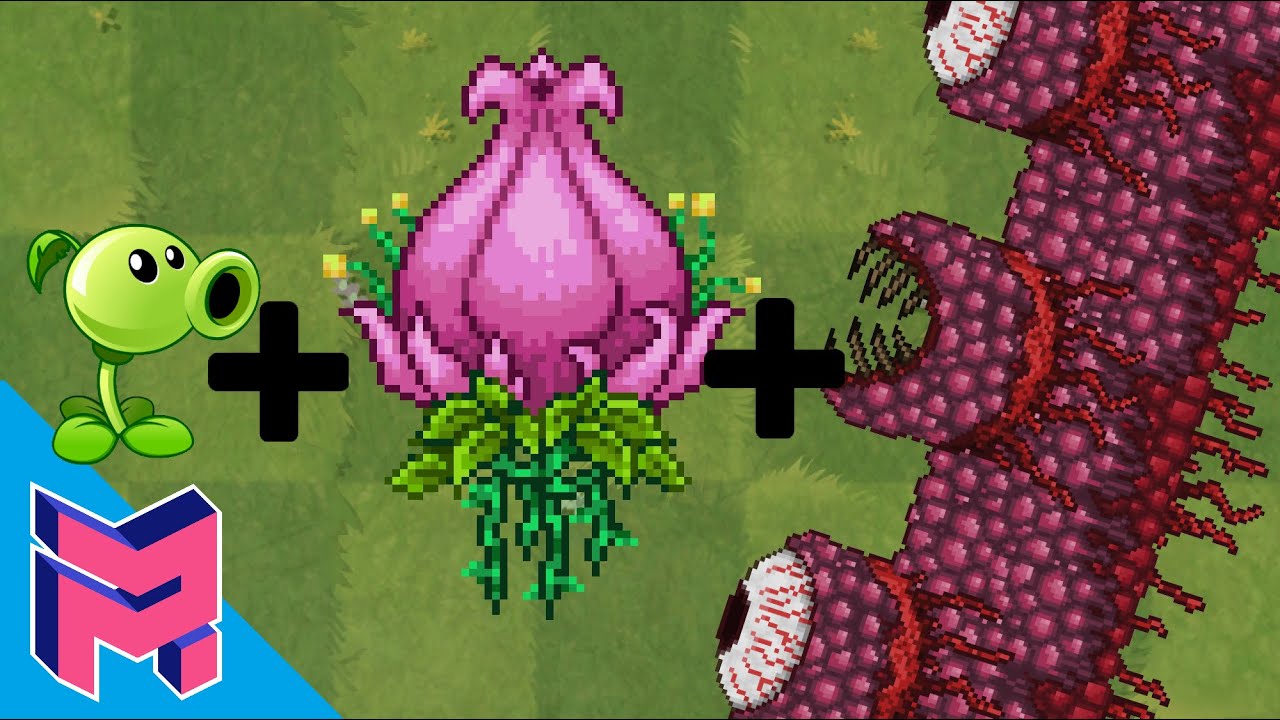 Plantera + Wall of Flesh + Peashooter - Plants vs Zombies Animation ...