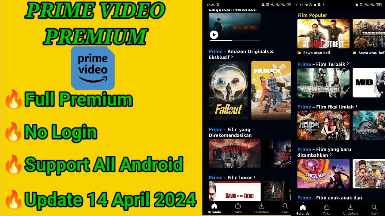 Prime Video Premium Dan Bermain Mobile Legend Update 14 April 2024 ...