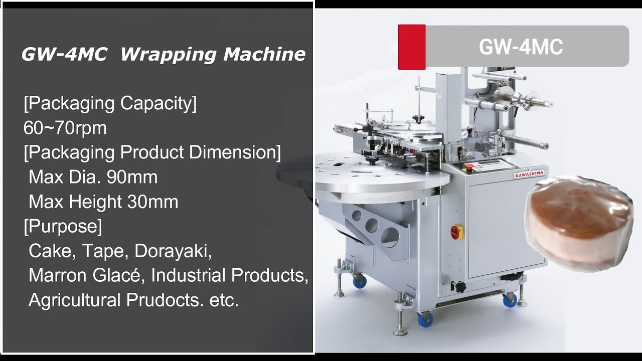 Wrapping machine GW-4MC Kawashima - YouTube