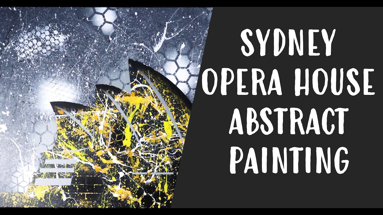 Sydney Opera House Abstract Painting Demonstration| Art Ideas and ...