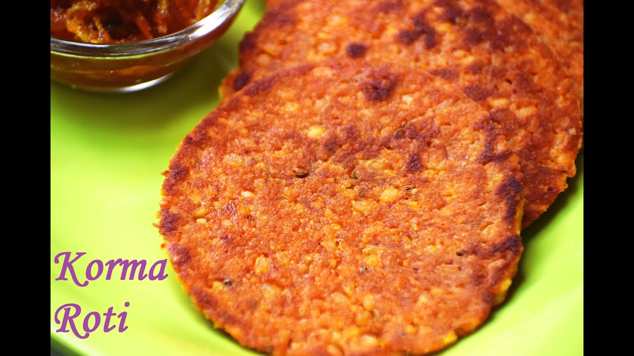 Korma Roti #Crispy Green Moong Dal Roti #Rajasthani Korma Roti # ...