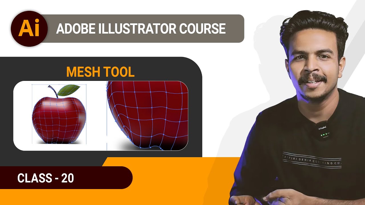 Adobe Illustrator | Mesh Tool | Class 20 | Malayalam - YouTube