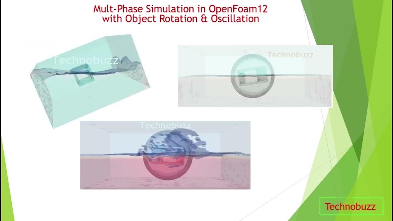 Multiphase Simulation in OpenFoam12 with Object Rotation & Oscillation|| OpenFoam 12 ||CFD ...
