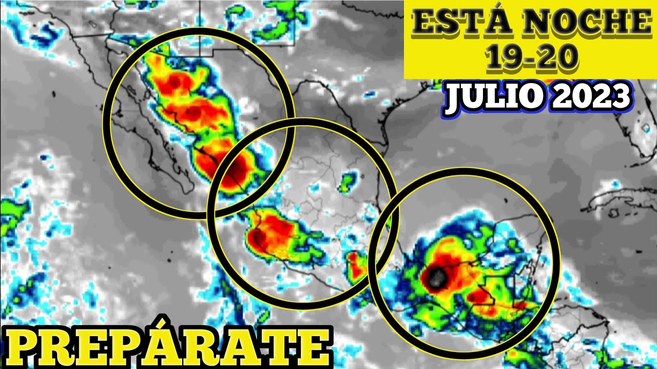 Enormes tormentas en desarrollo debido al monzón y la onda tropical ...