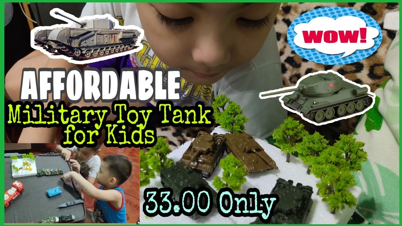 V#36 AFFORDABLE MILITARY TOY TANKS For Kids I Liam and Lucas - YouTube