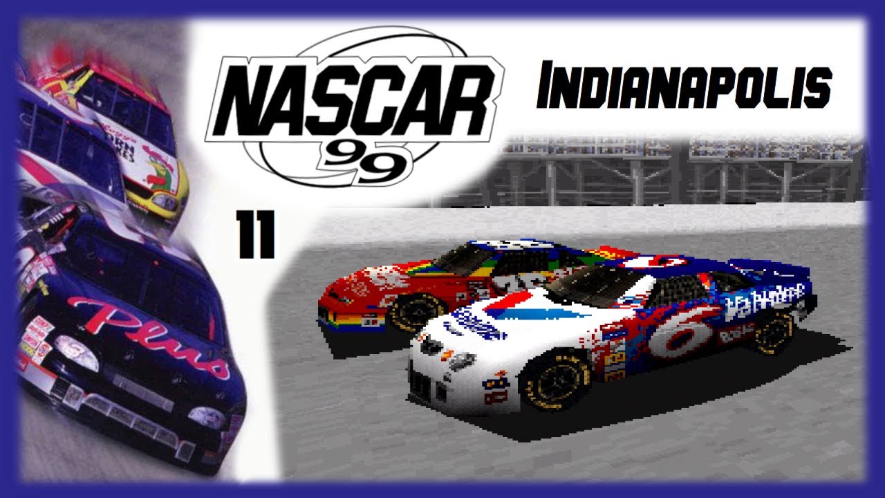 NASCAR 99 (PS1) - #11 - Indianapolis - YouTube