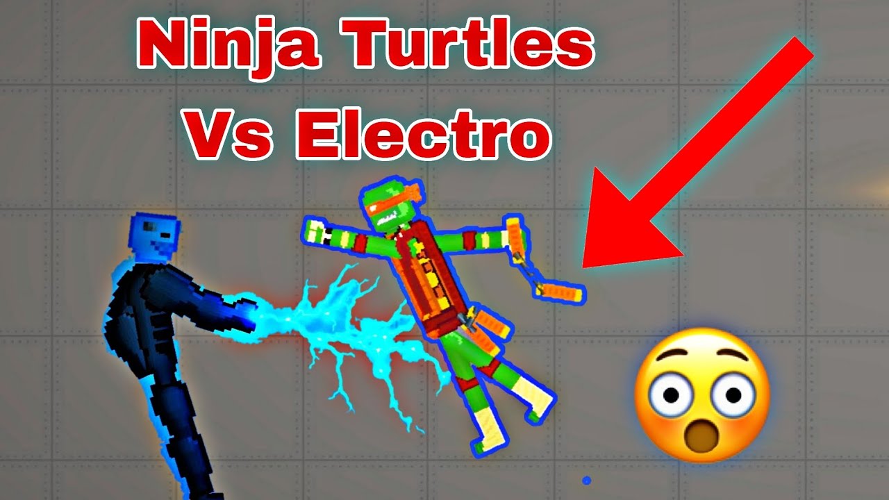 Ninja Turtles Vs Electro in Melon playground - Melon playground ...