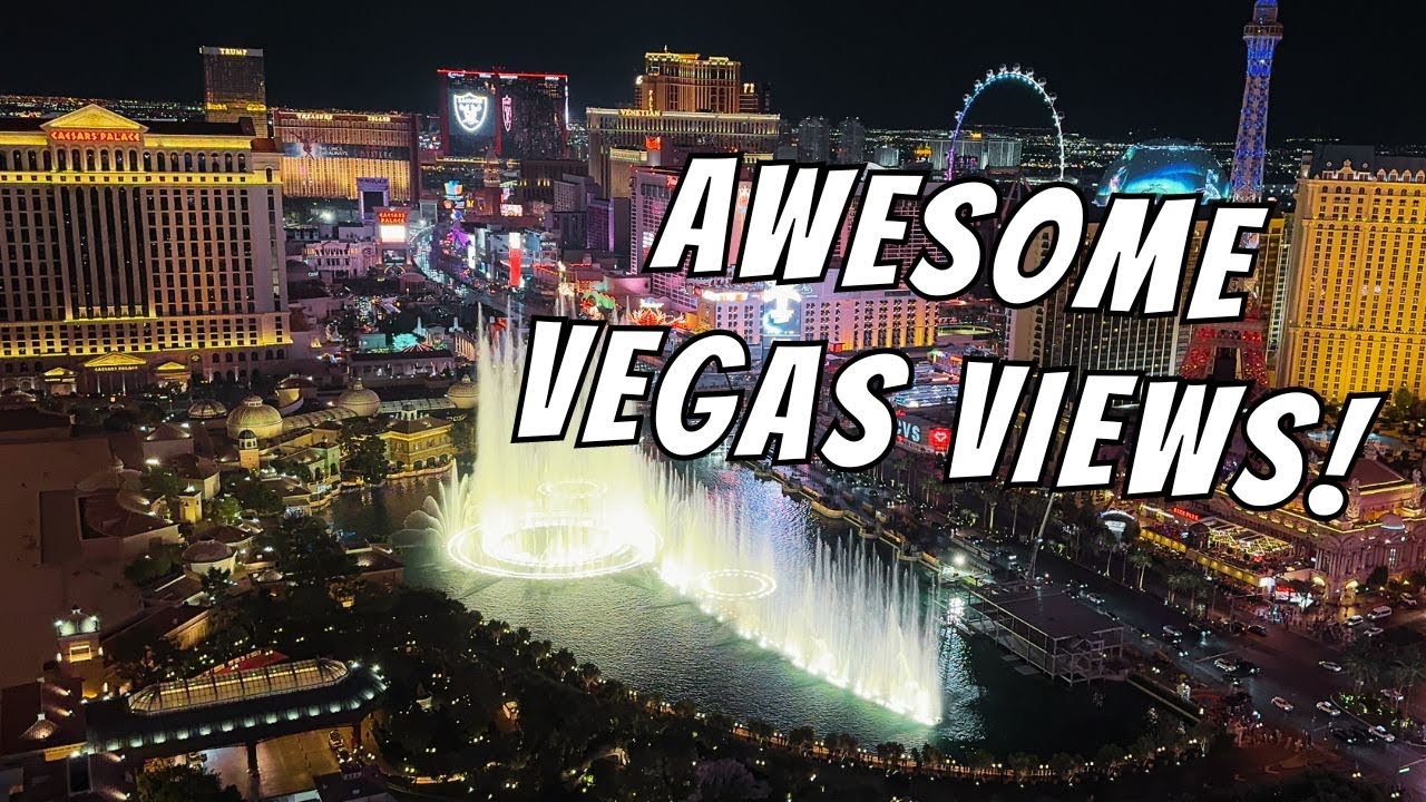 Insane View of Vegas Strip! Night Walk Las Vegas Boulevard ...