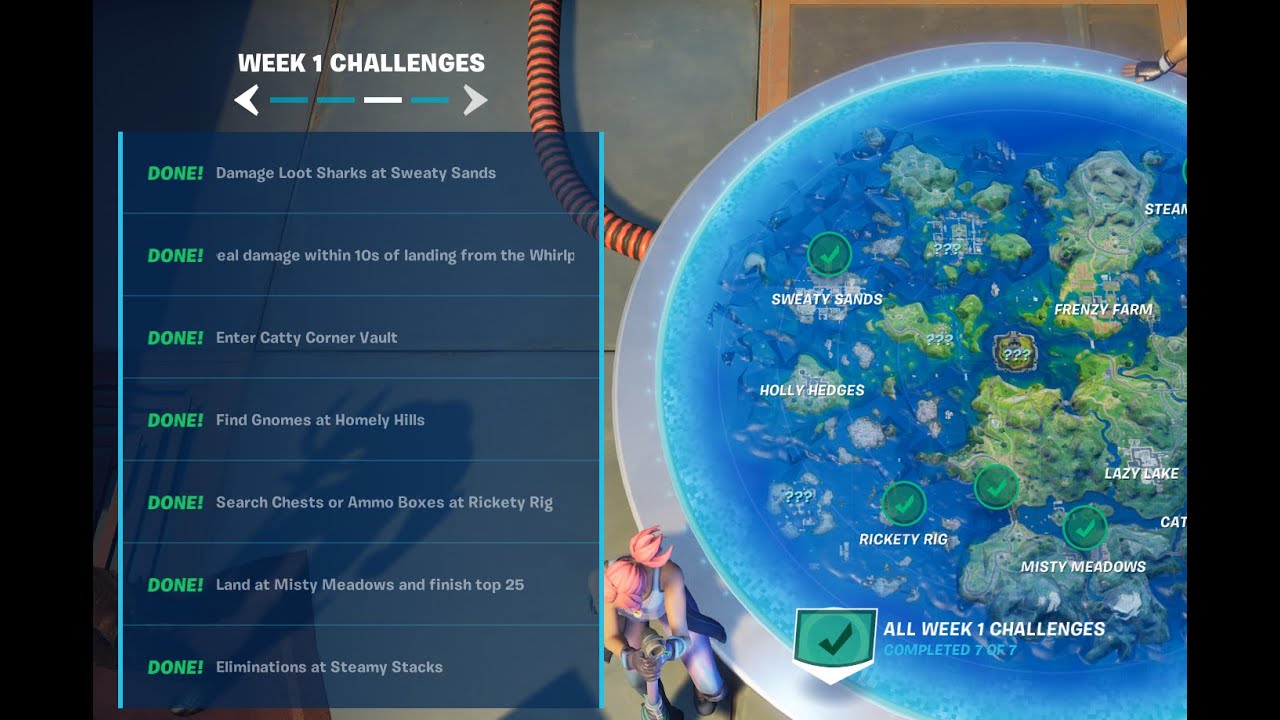 Fortnite Chapter 2 Season 3 *ALL CHALLENGES COMPLETED WEEK 1* *3 Battle ...