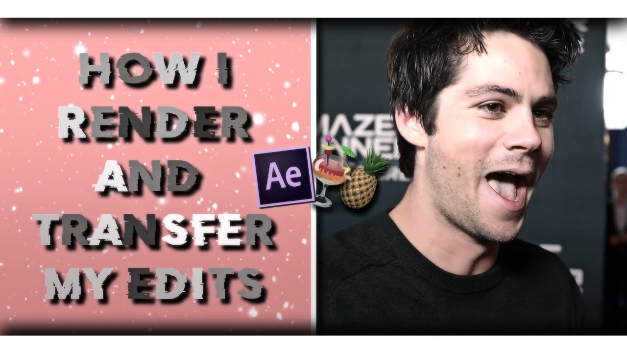 how I render and transfer my edits | after effects - YouTube