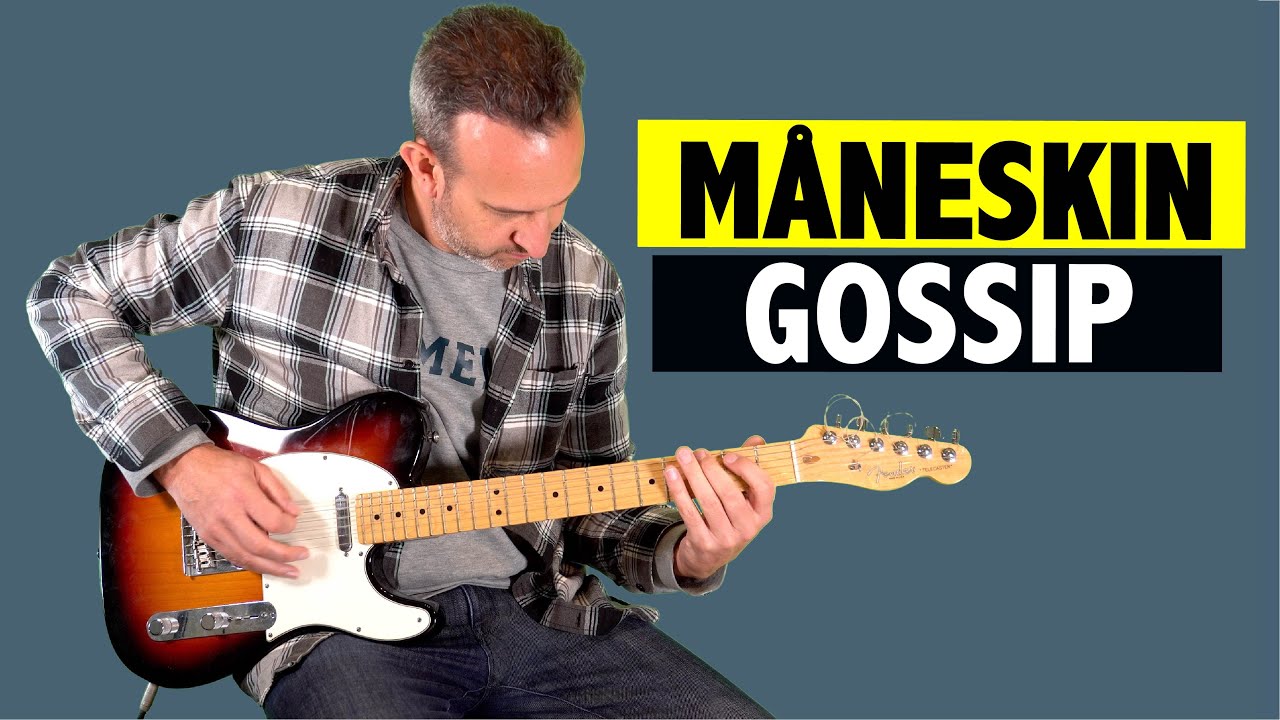Måneskin - Gossip - Guitar Tutorial + TAB - YouTube