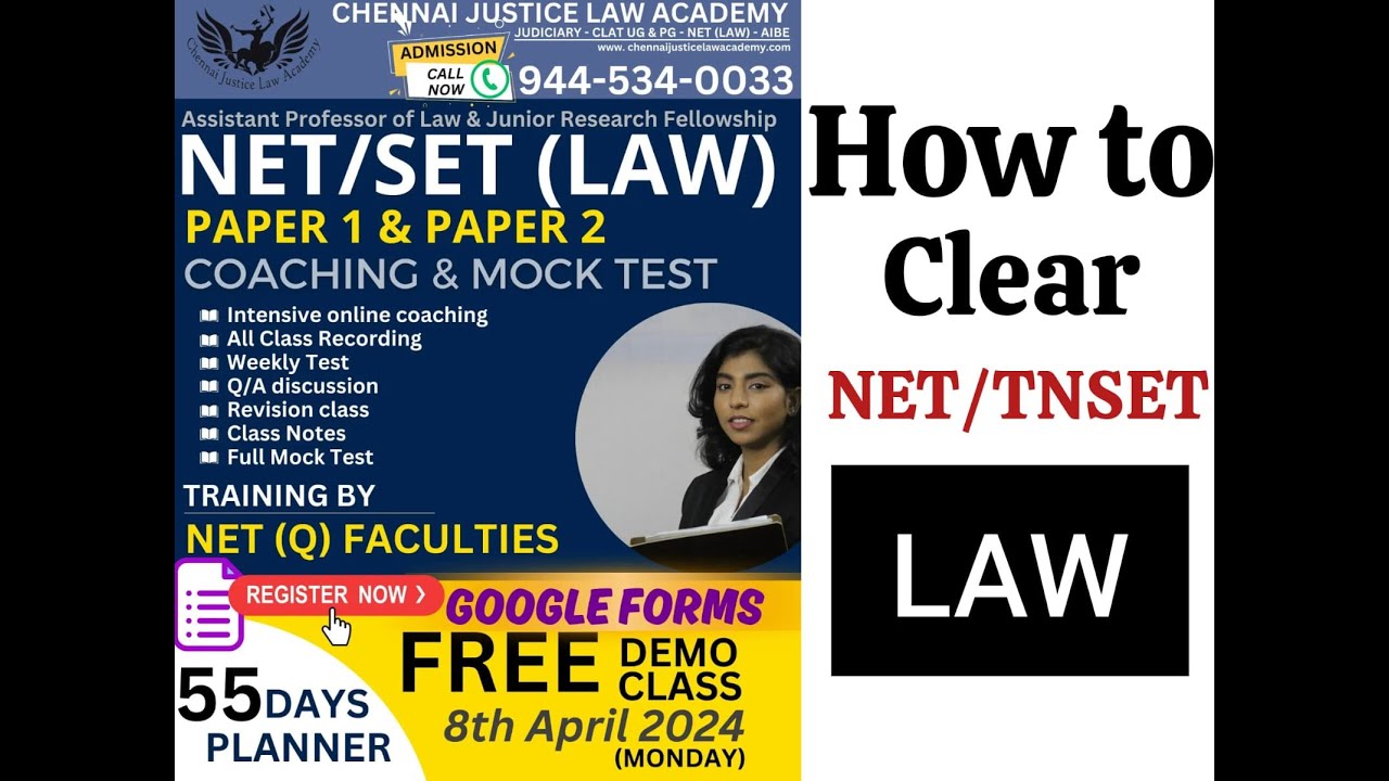 How to Prepare for NET (Law) and TNSET (Law) - Explained in Tamil - YouTube
