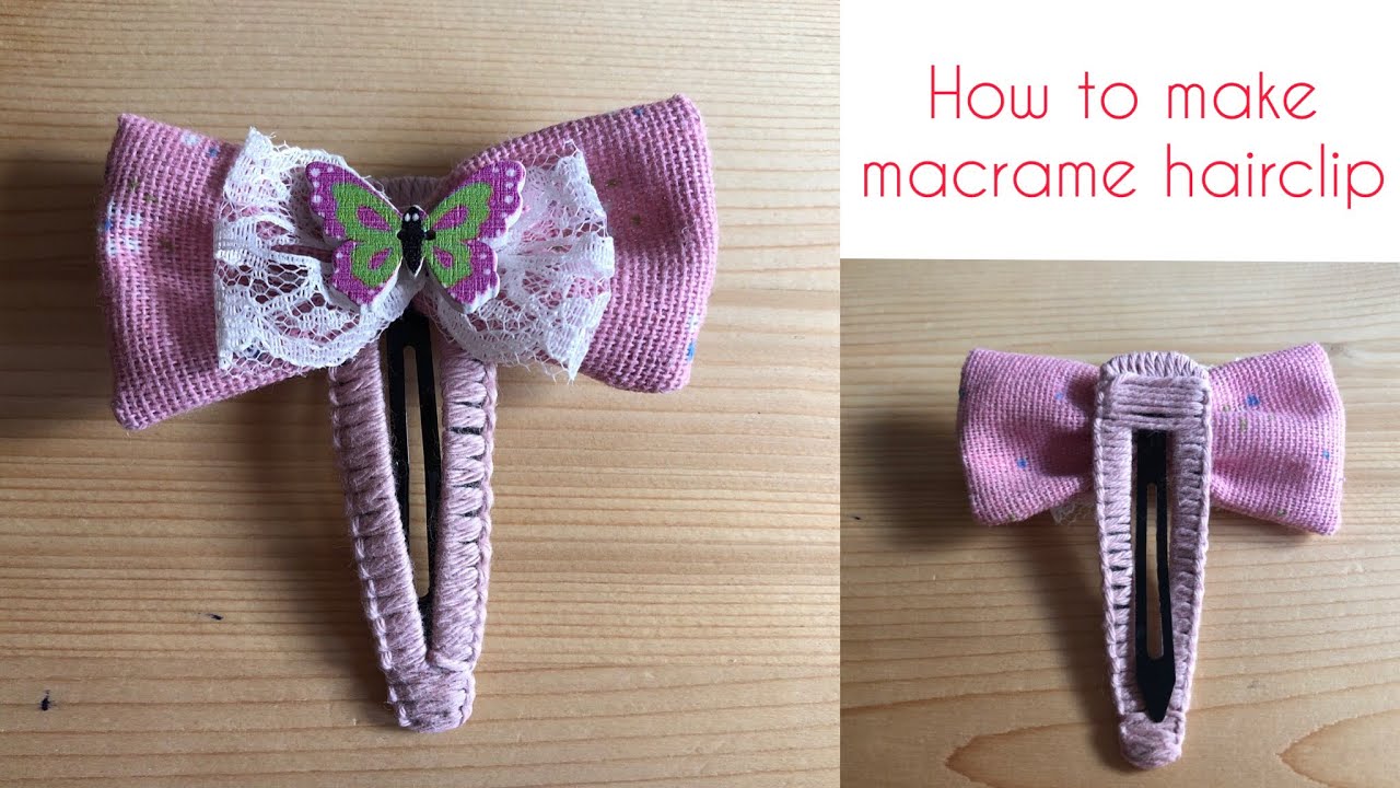 DIY Hair Clip | How to make hair accessories - YouTube