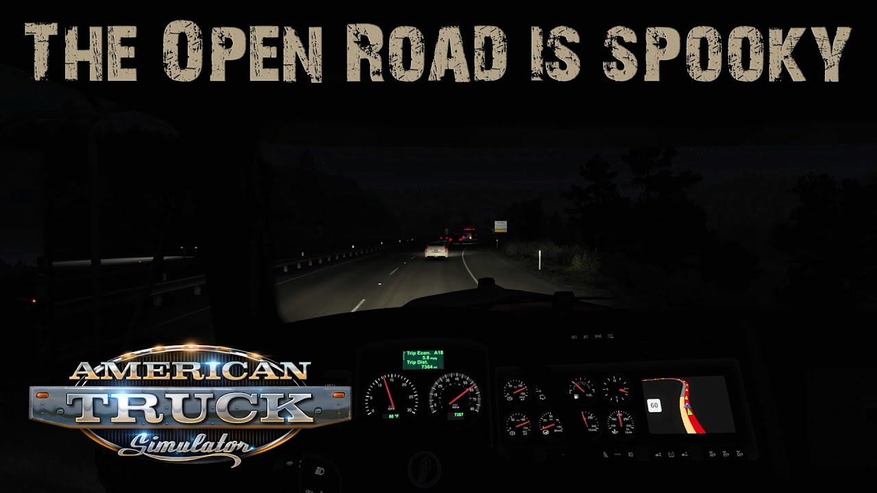 American Truck Simulator - Night-time Road Trip - YouTube