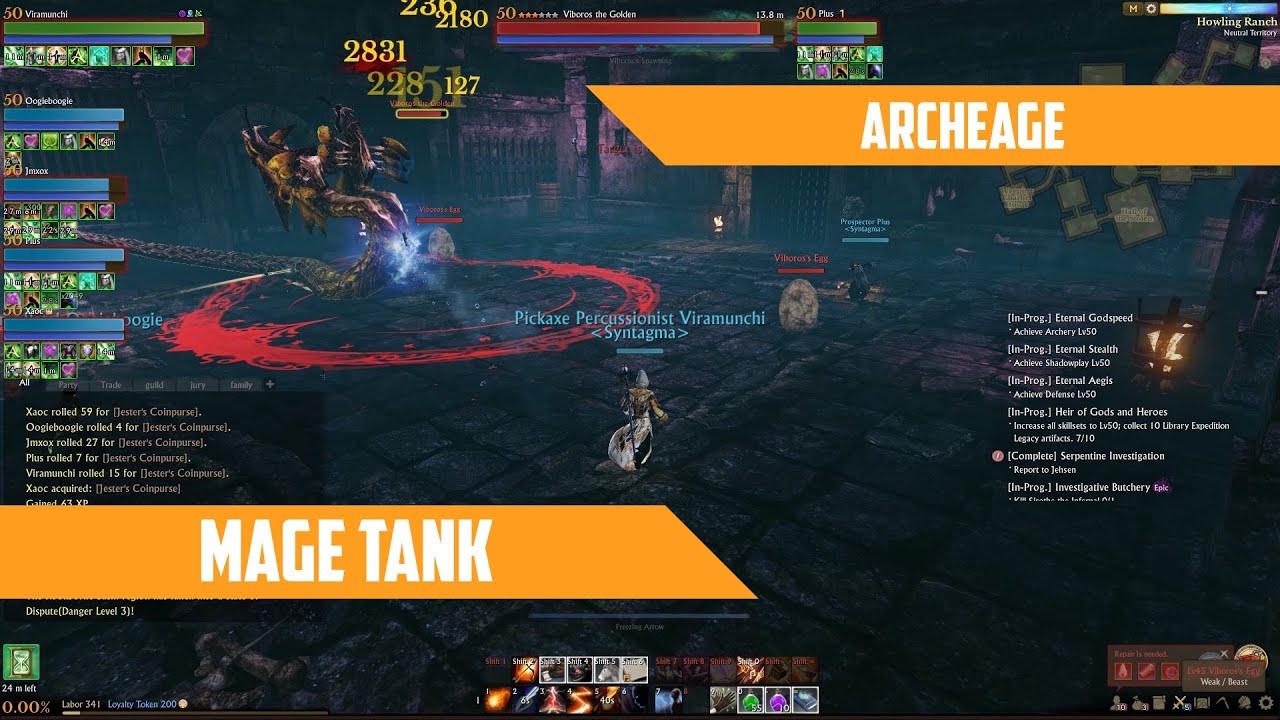 ArcheAge - How to do a mage tank - YouTube