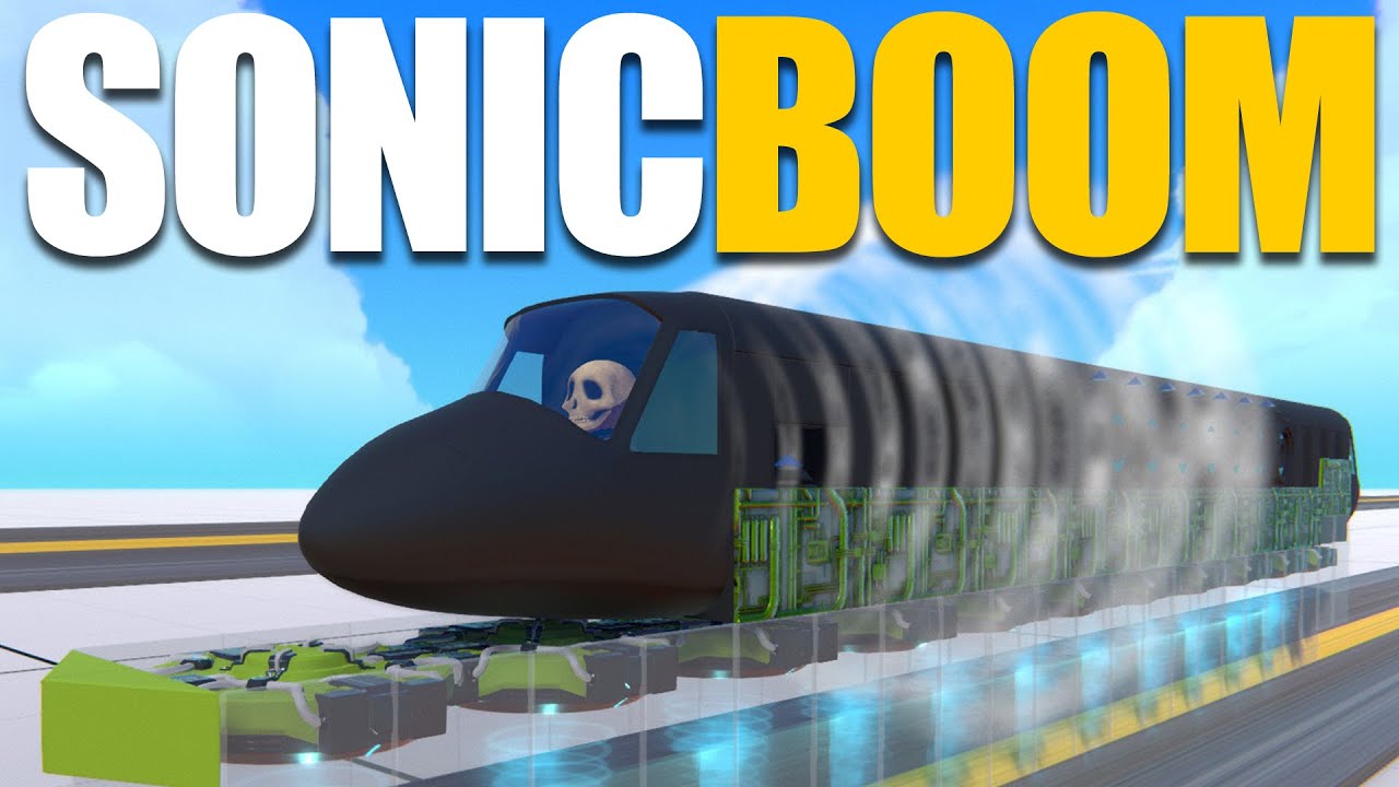 We Created a Hover Train to Shatter the Sound Barrier! - YouTube