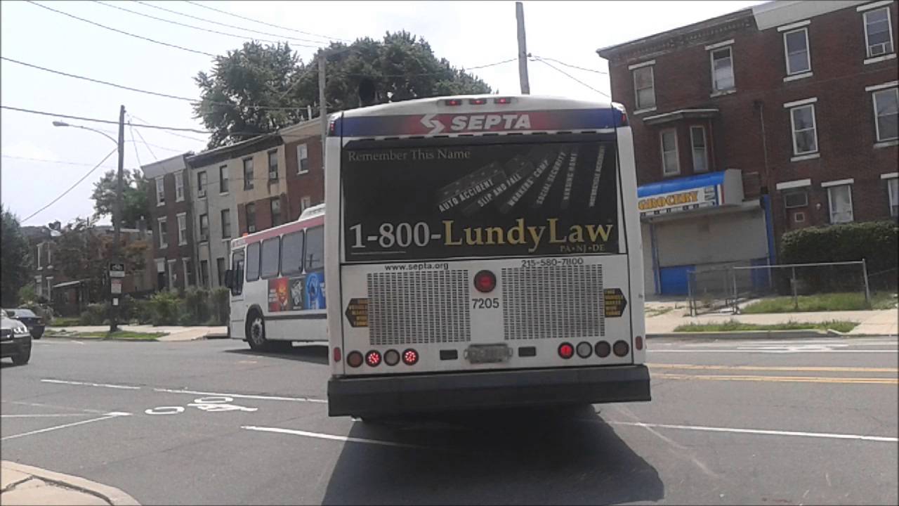 SEPTA Route 60: 2000 Neoplan AN460 #7205 Audio - YouTube