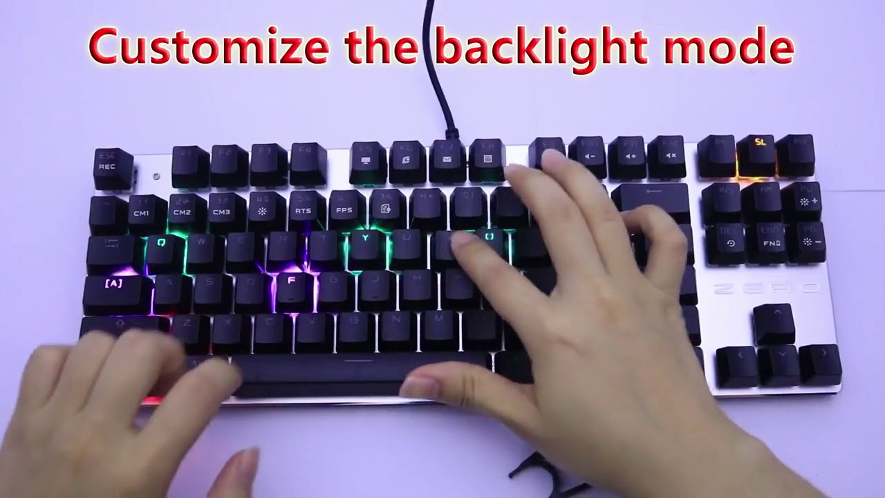 ZERO EDITION MECHANICAL KEYBOARD 87 KEYS BLUE SWITCH GAMING KEYBOARD ...