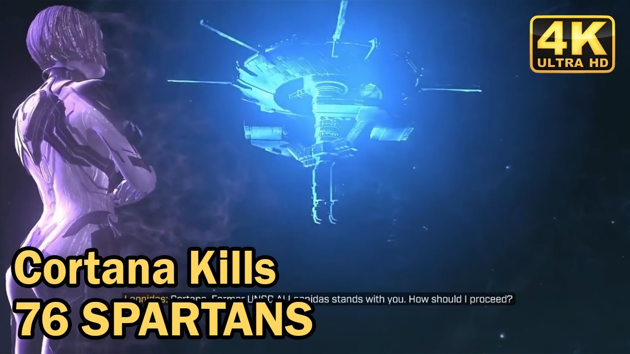 Halo Infinite Cortana Kills 76 Spartans Cutscene 4K - YouTube