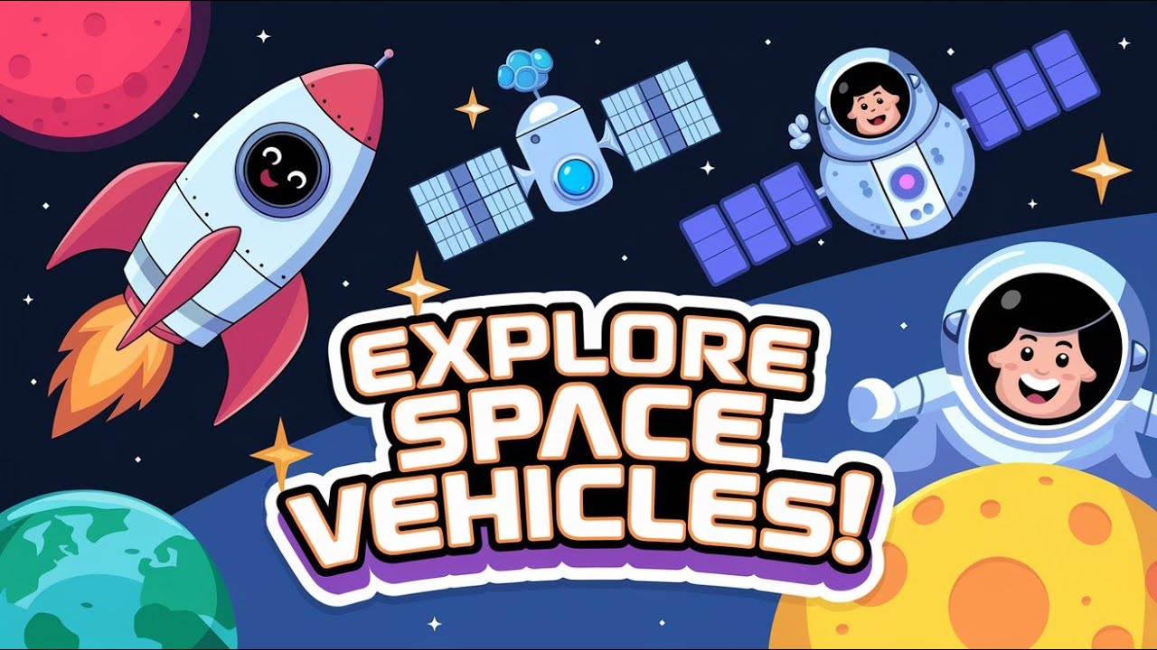 🌌🚀 Learn About Space Vehicles! 🌟 Fun & Educational Video for Kids 🌠 🎉 ...