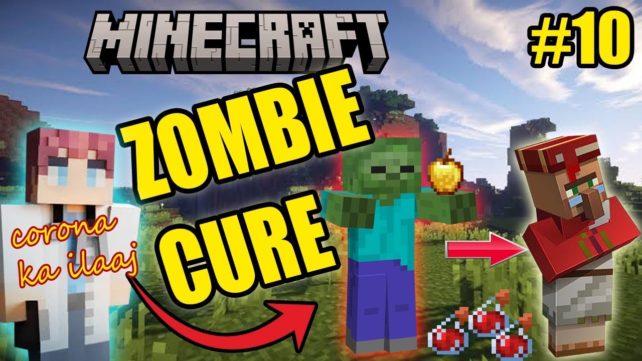I Cured Infected Zombie Villager (Doctor) 🤒| Epsiode ~ 10 | Minecraft ...