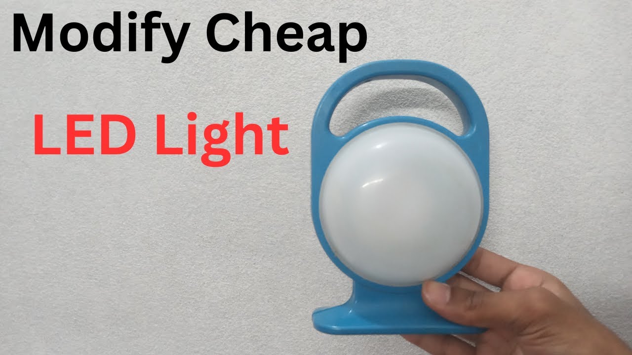 How to Modify Cheap LED Light | PB electric | - YouTube