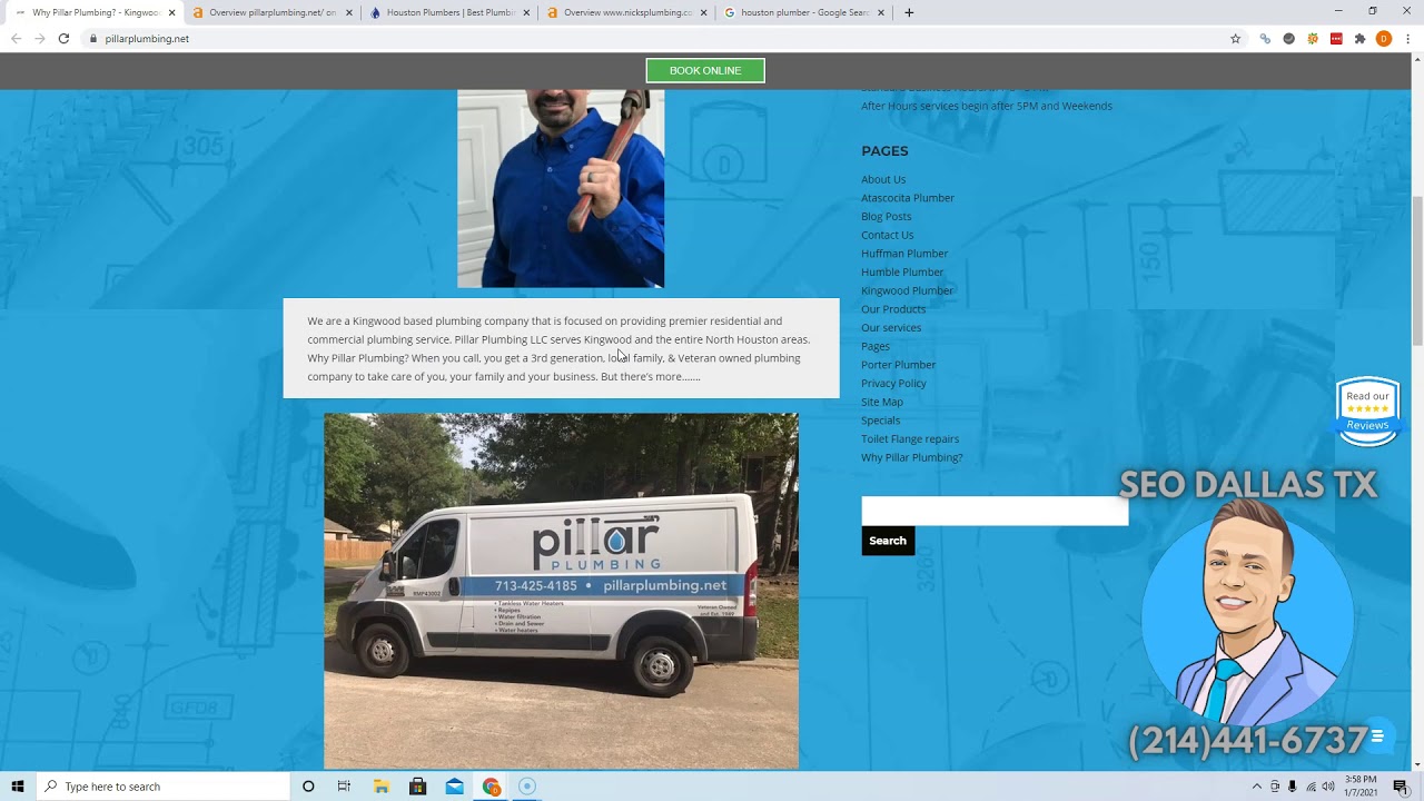 Pillar Plumbing, Houston Plumber - YouTube