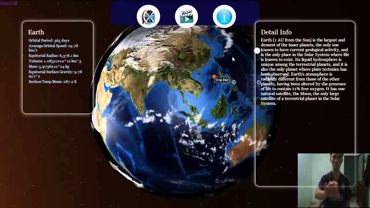 Solar System Demo + Leap Motion - YouTube