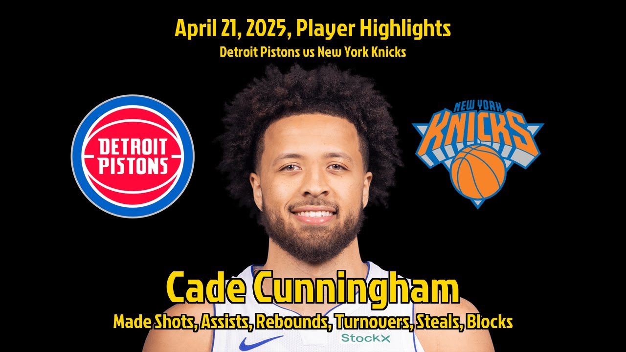 Cade Cunningham Highlights | Detroit Pistons vs New York Knicks | 21 ...