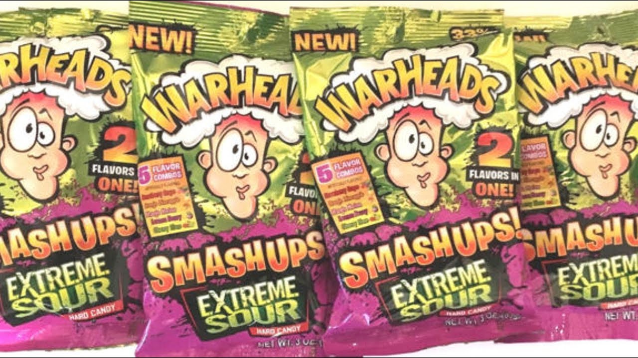 Warheads Smashups Extreme Sour Review w/ Adam The Woo & BlumGum - YouTube