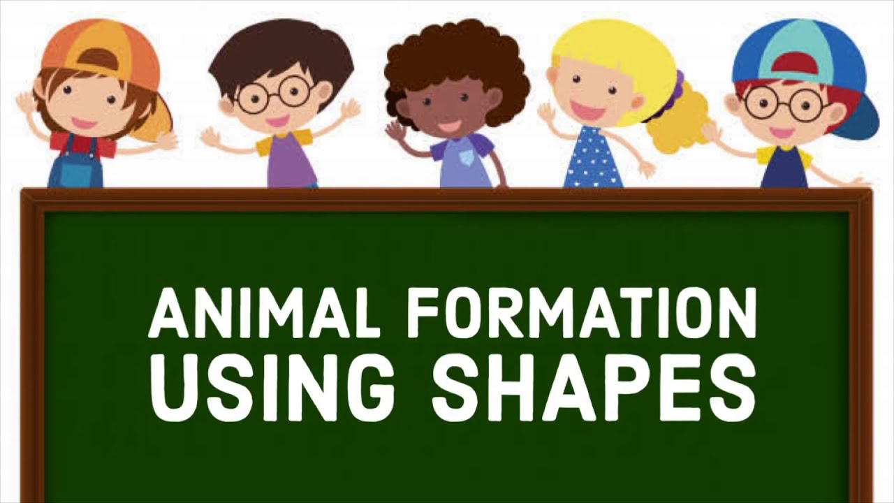 Animal formation using shapes - YouTube