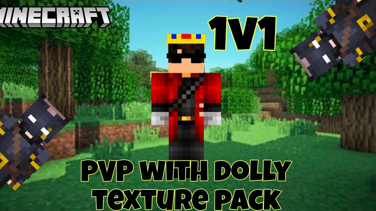 PVP with dolly texture pack in Minecraft 😁😍 - YouTube
