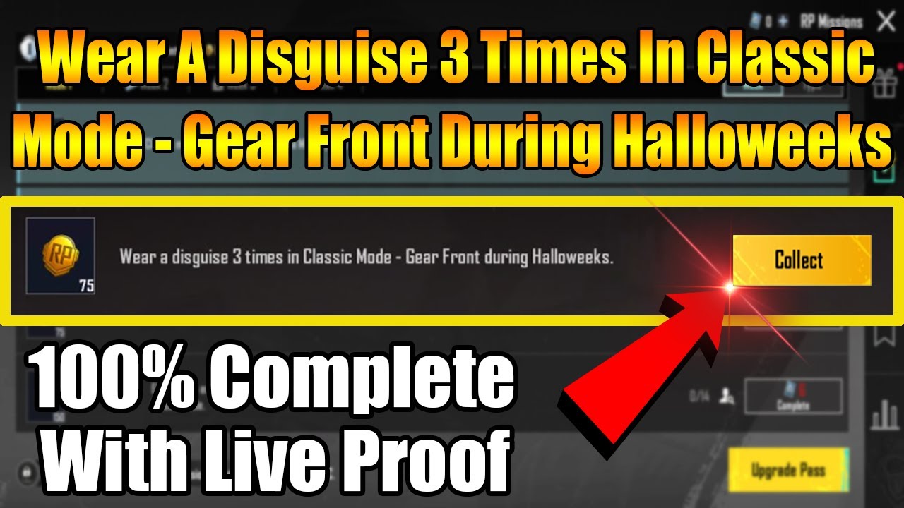 Wear A Disguise 3 Times In Classic Mode - Gear Front During Halloweeks ...