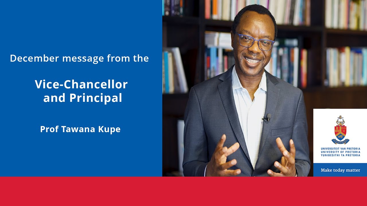 December 2022: Monthly video Message from the Vice Chancellor and ...